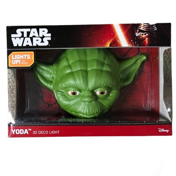 Disney | Accents | New In Box Disney Star Wars Yoda 3d Deco Light Room ...